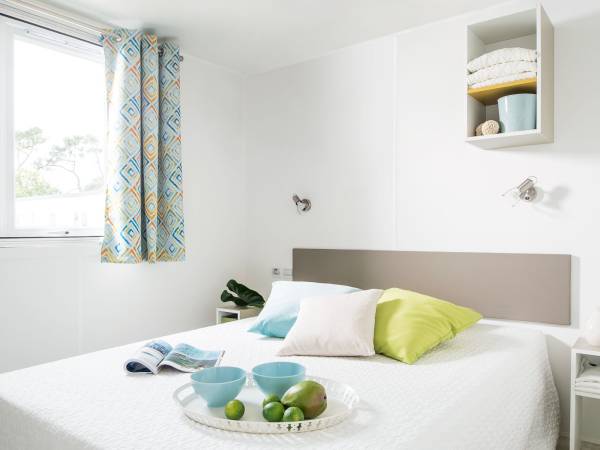 Mobil home Uma Beach 6 personen 3 kamers met airconditioning 3 bloemen ...