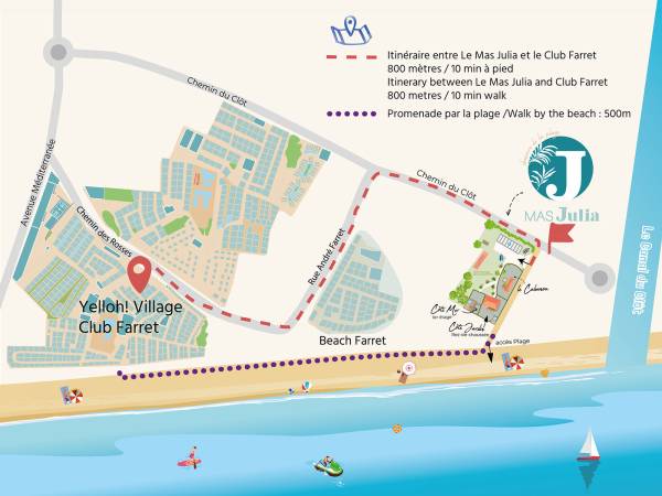 Découvrez les quartiers du Yelloh! Village Le Club Farret