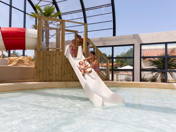 An aquatic area for all the family at the Yelloh! Village Le Jard