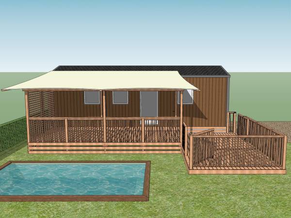 Mobilhome/Cottage Cana 4 personnes 2 chambres 2 salles de bain ...