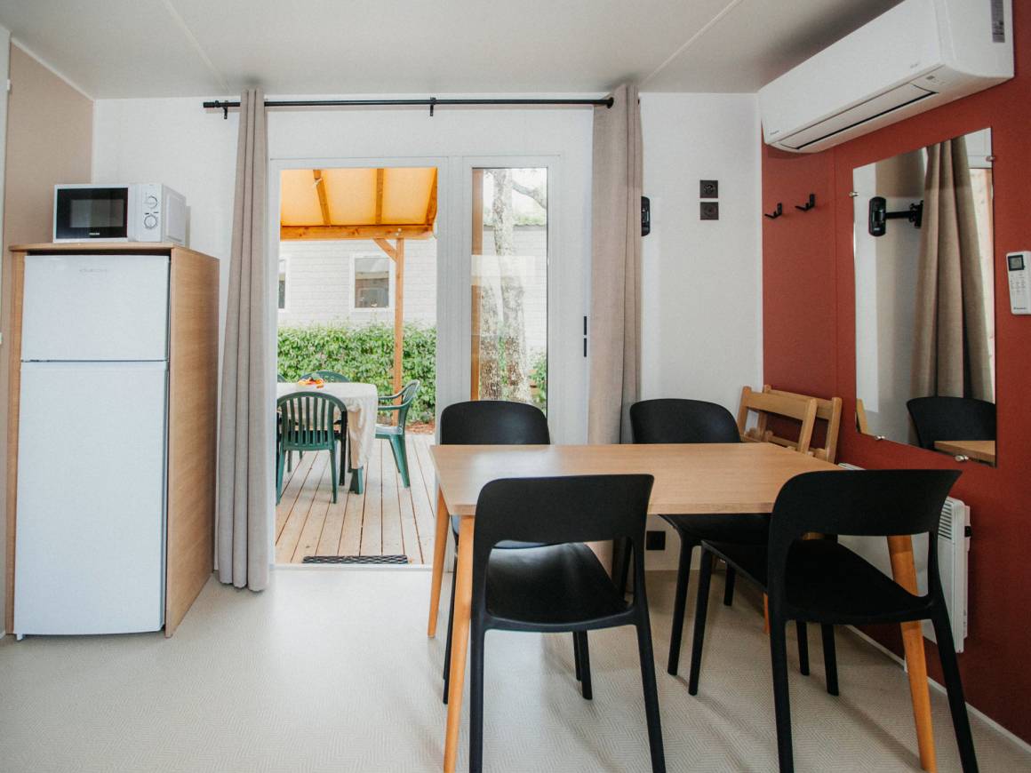Mobil home Sauge 6 personen 3 kamers met airconditioning 3 bloemen - Ruoms