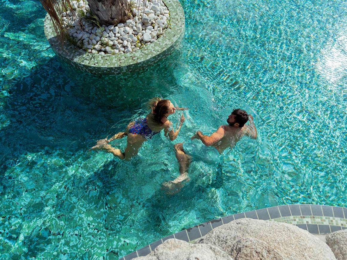 Entdecken Sie den Pool und den Wasserpark in Parentis en Born