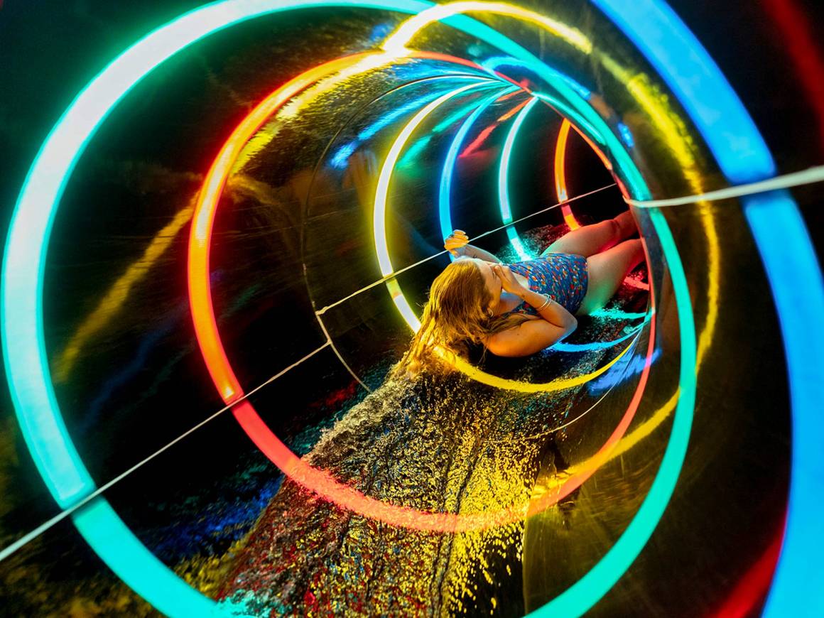 Entdecken Sie den Pool und den Wasserpark in Parentis en Born