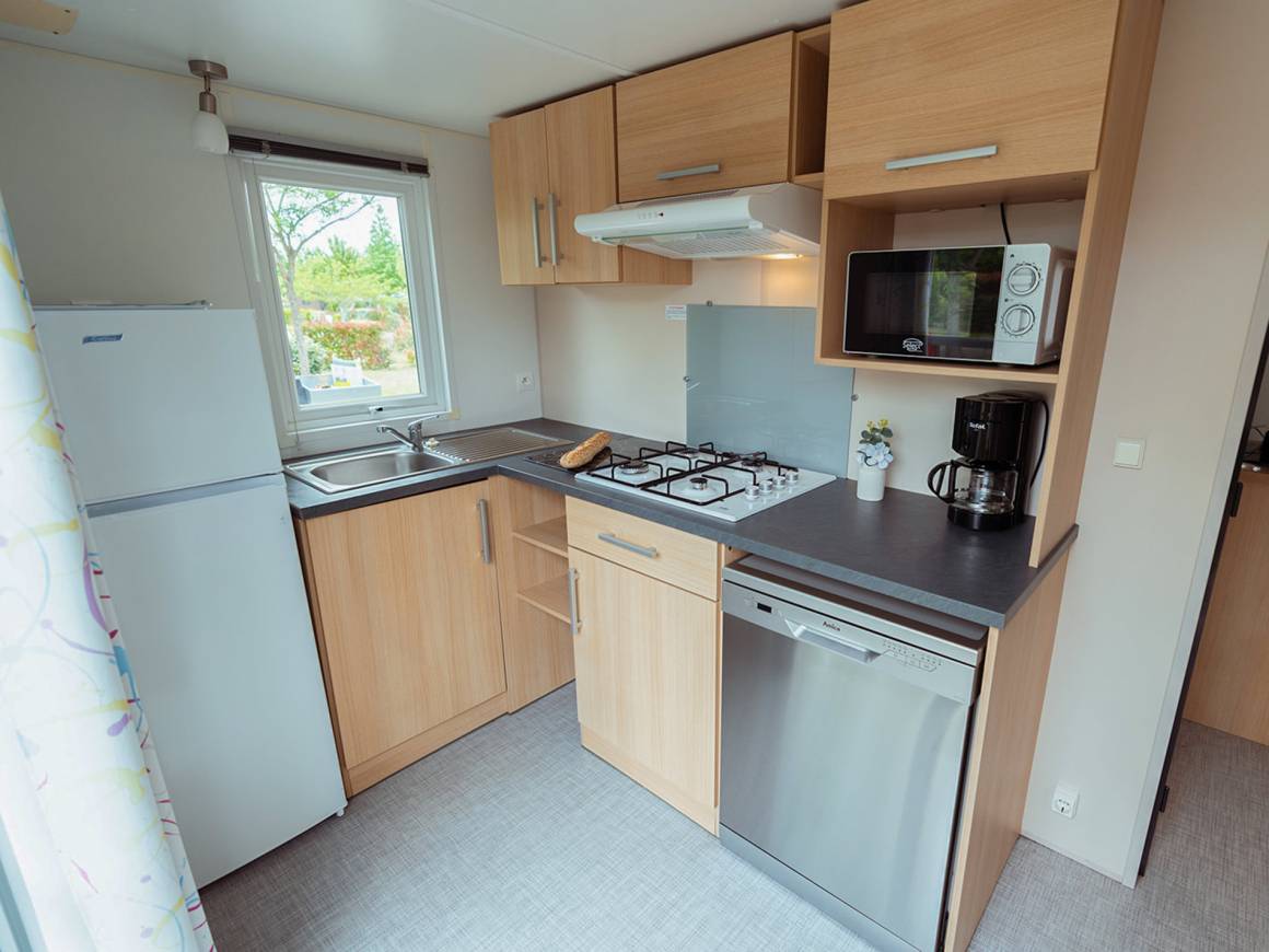 Mobil home 5 personnes 2 chambres climatisé(e) 3 fleurs - Parentis en Born