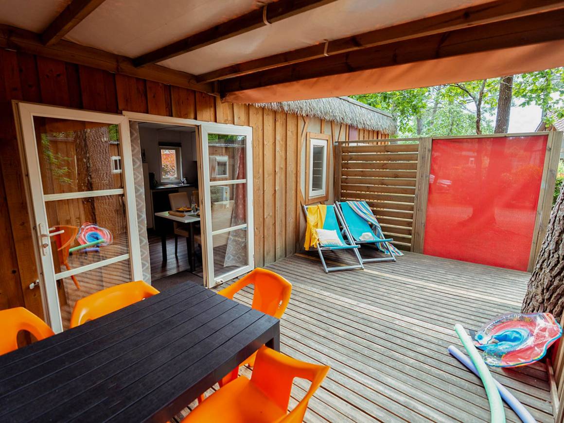 Mobil home 6 personnes 3 chambres climatisé(e) 4 fleurs - Parentis en Born