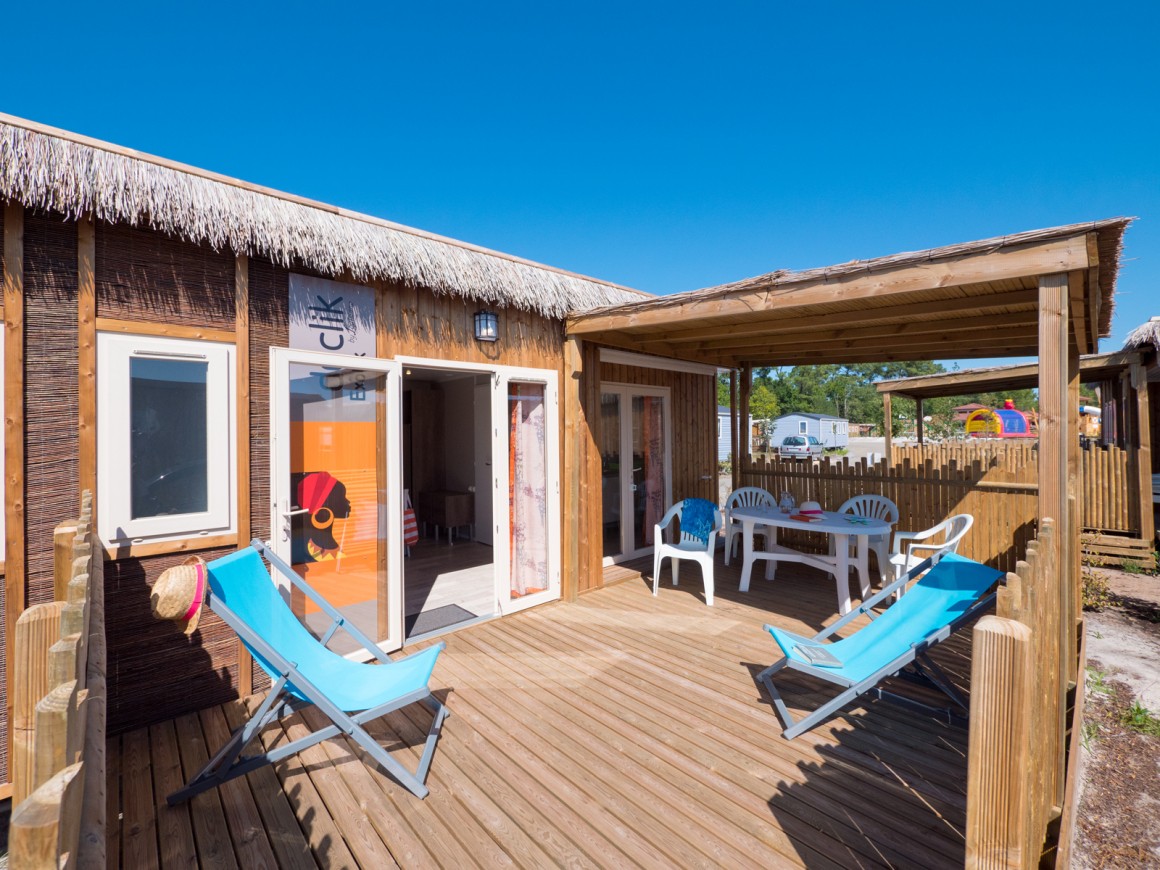 Mobil home 4 personnes 2 chambres climatisé(e) 3 fleurs - Parentis en Born