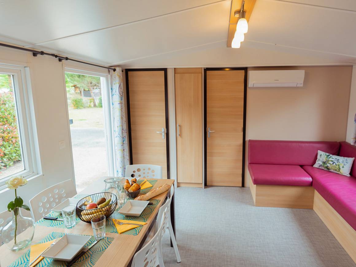 Mobil home 6 personnes 3 chambres climatisé(e) 3 fleurs - Parentis en Born