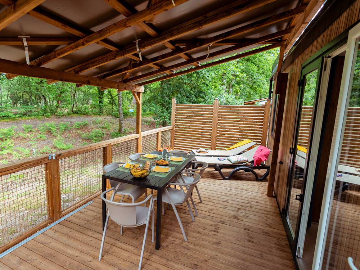 Mobil home 6 personnes 3 chambres climatisé(e) 4 fleurs - Parentis en Born