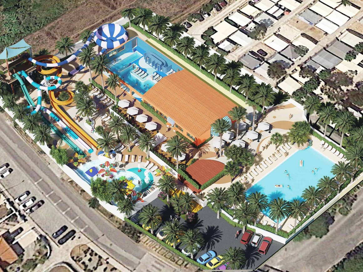 An aquatic area for all the family at the Yelloh! Village Colina do Sol