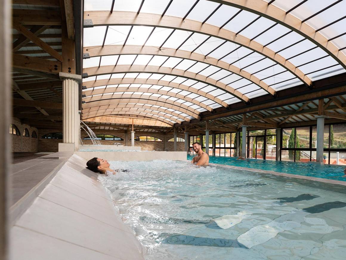 The pool and water park at the Domaine d'Arnauteille campsite in ...