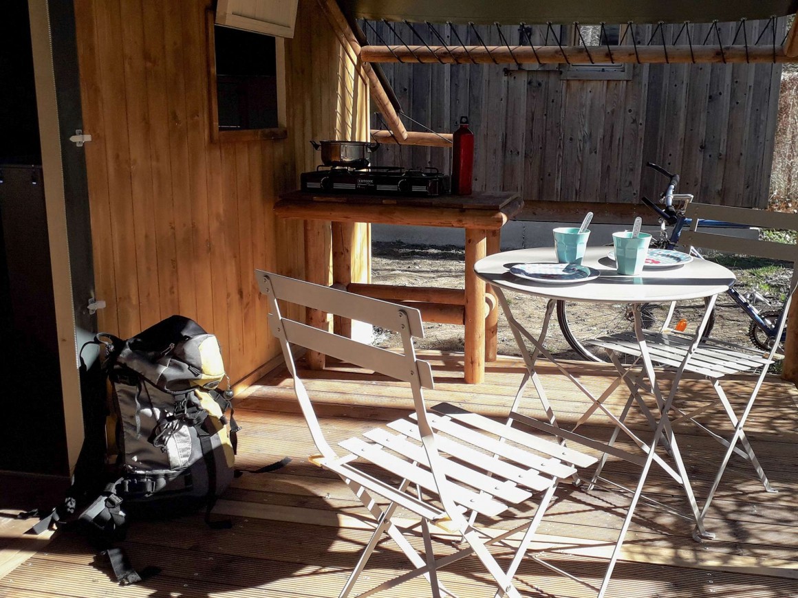 Cabaña du campeur 2 personas 2 flores - Dieulefit