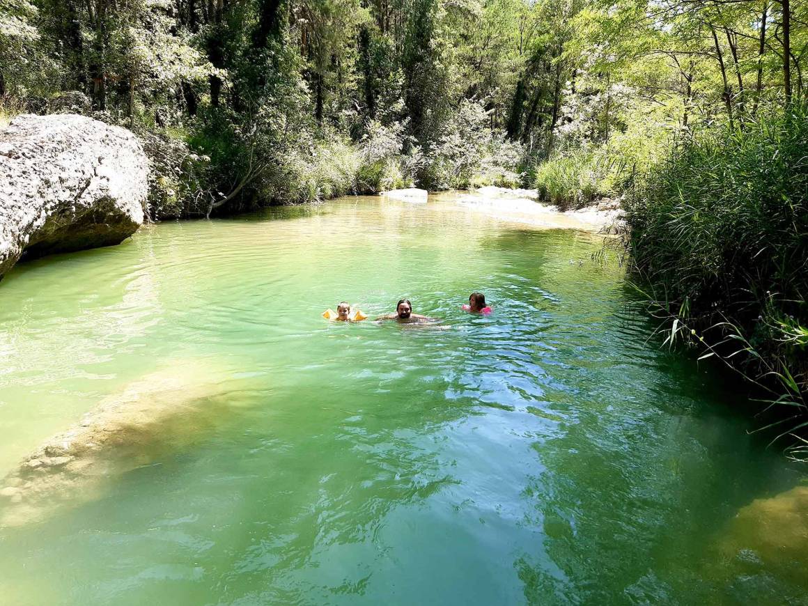 A bathing area for all the family at the camping Douce Provence
