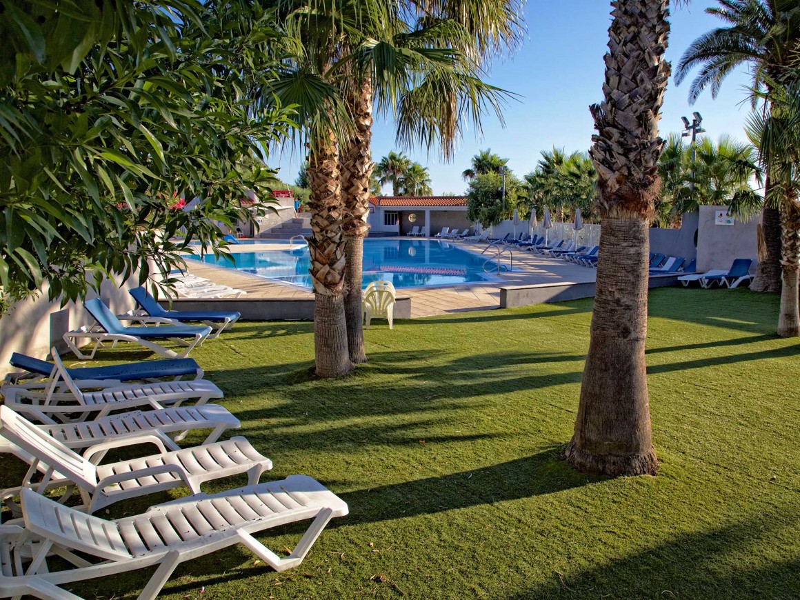 Erkunden Sie den Badebereich im Camping La Marende