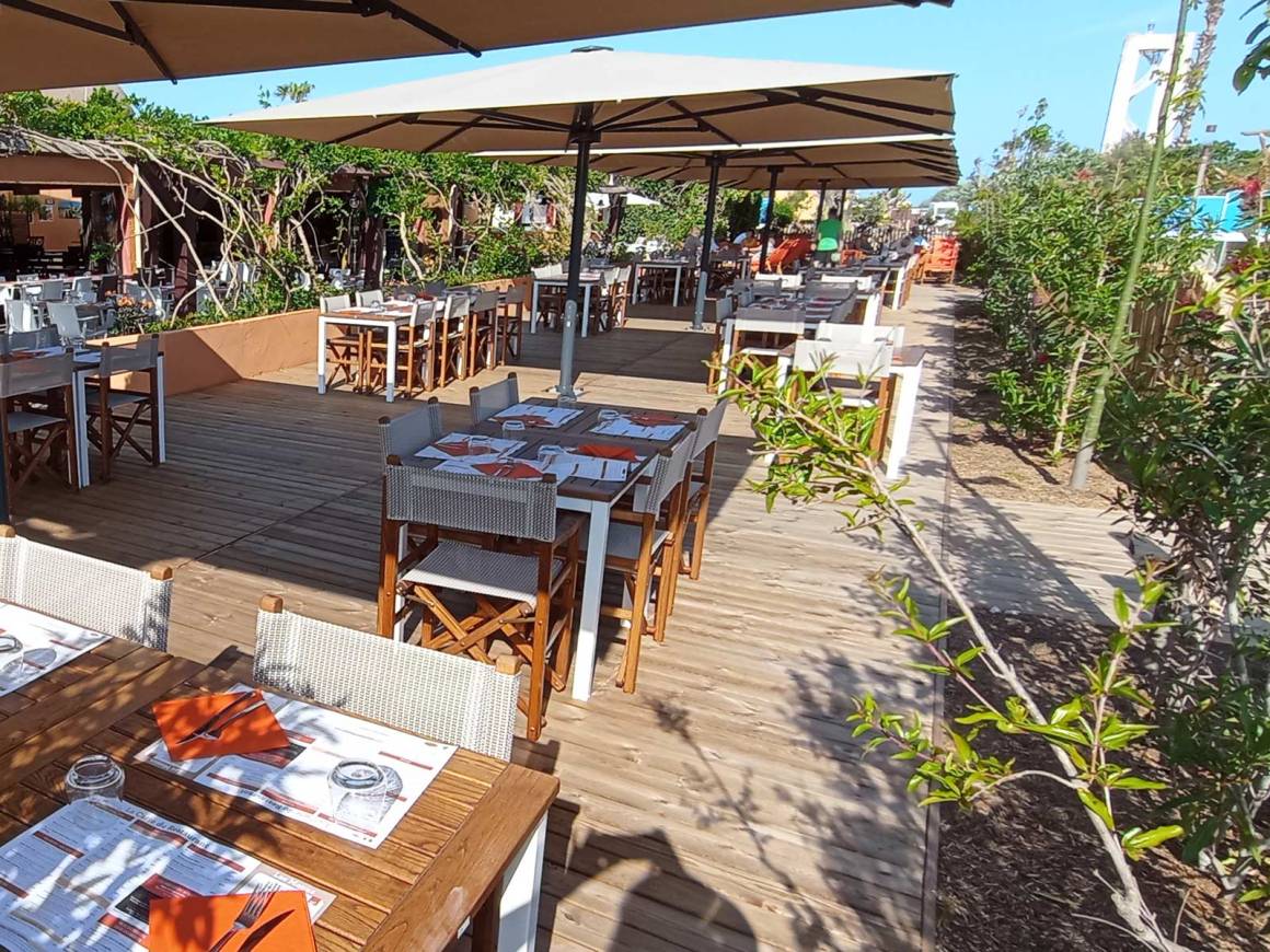 Les Jardins de la Plage, the Le Brasilia campsite restaurant