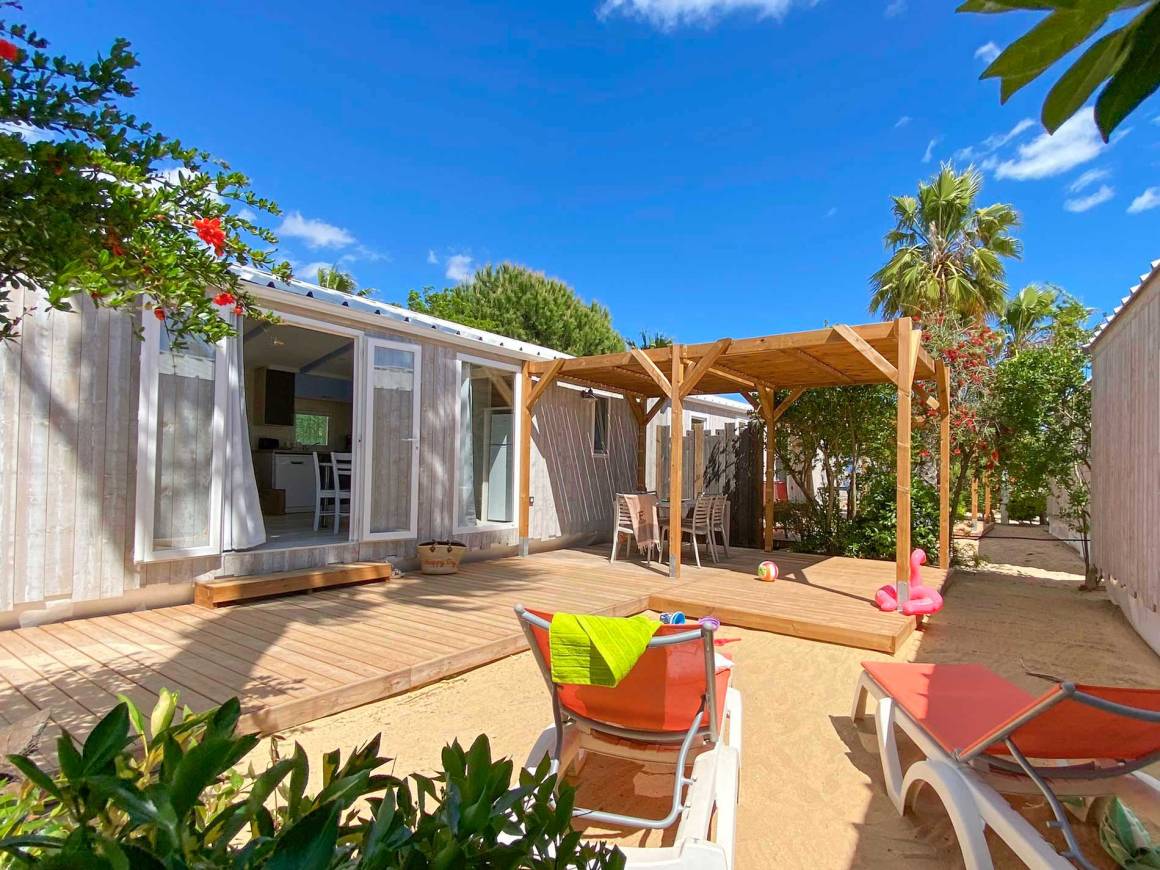 Mobil home 6 Personen 3 Zimmer klimatisiert 4 Blumen - Vias Plage