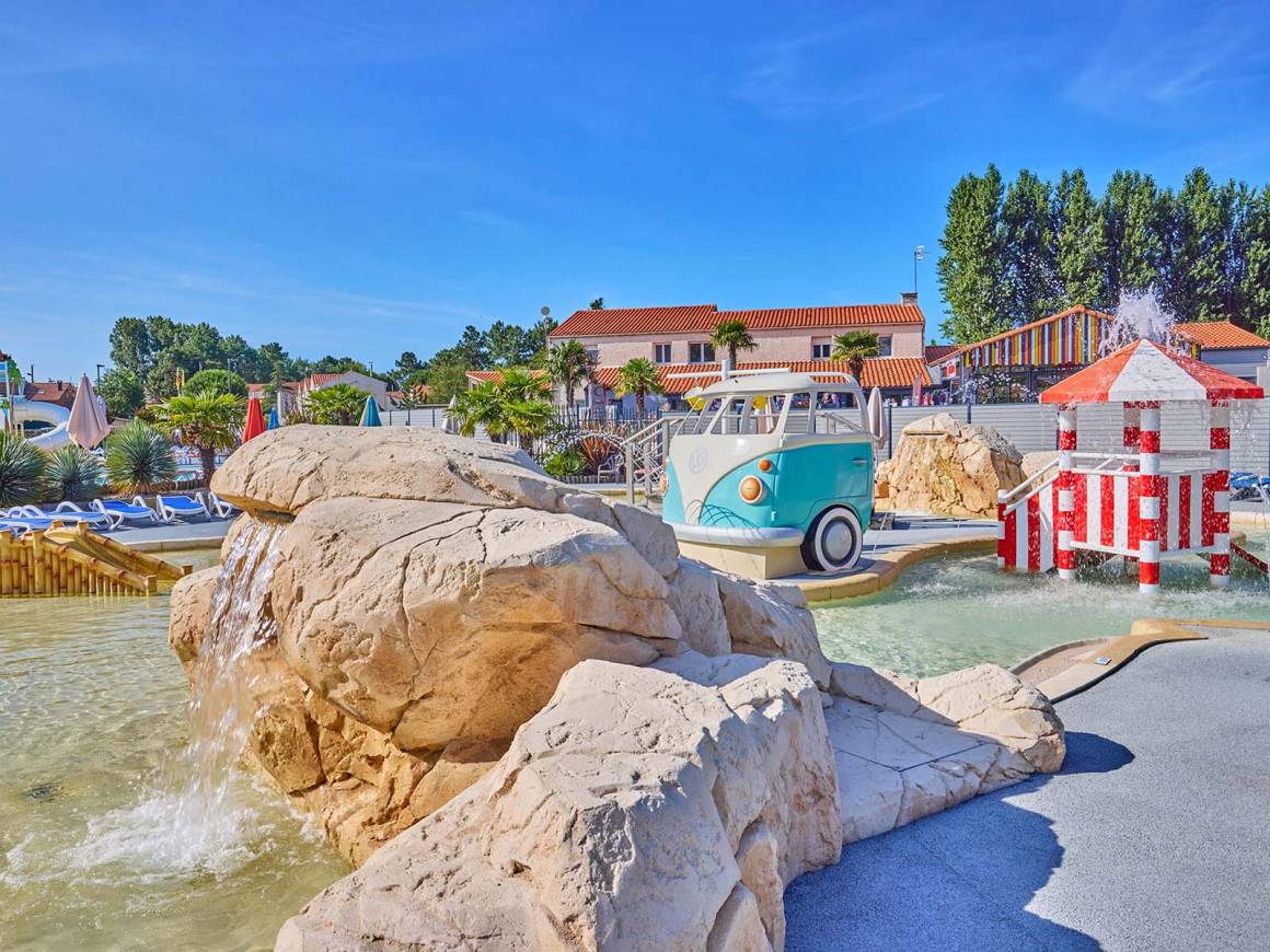 An aquatic area for all the family at the Yelloh! Village Le Jard