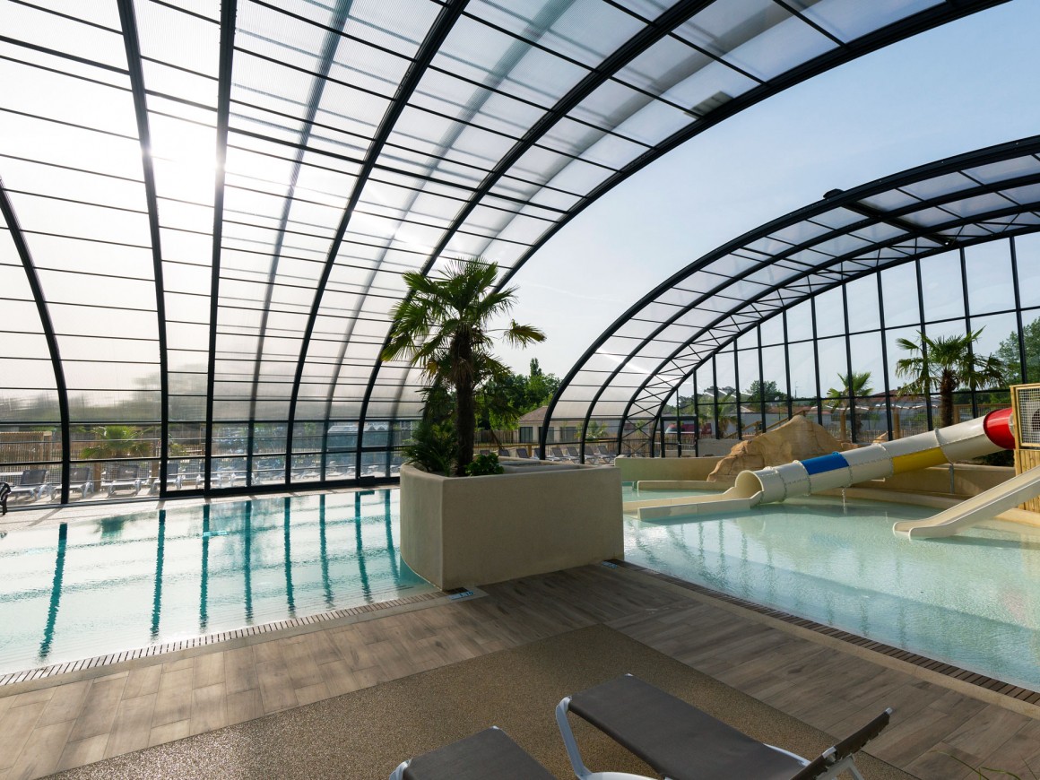 An aquatic area for all the family at the Yelloh! Village Le Jard