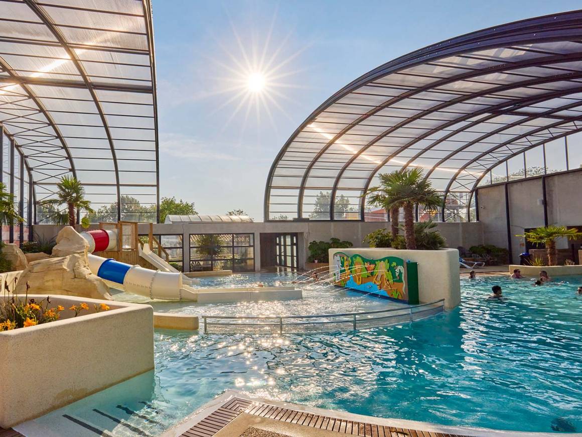 Swimming pool and water park for the whole family at Yelloh! Village Le ...