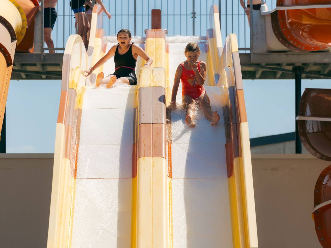 Swimming pool and water park for the whole family at Yelloh! Village Le ...