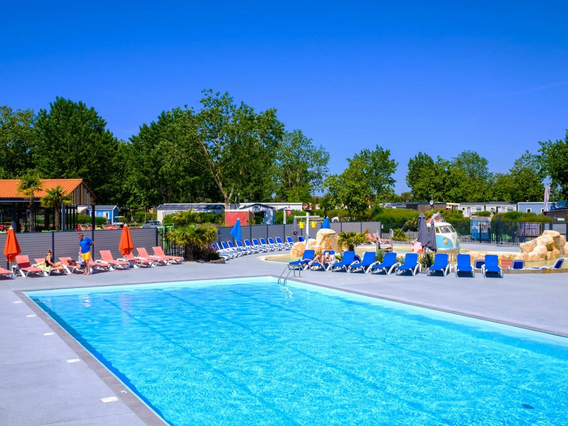 An aquatic area for all the family at the Yelloh! Village Le Jard