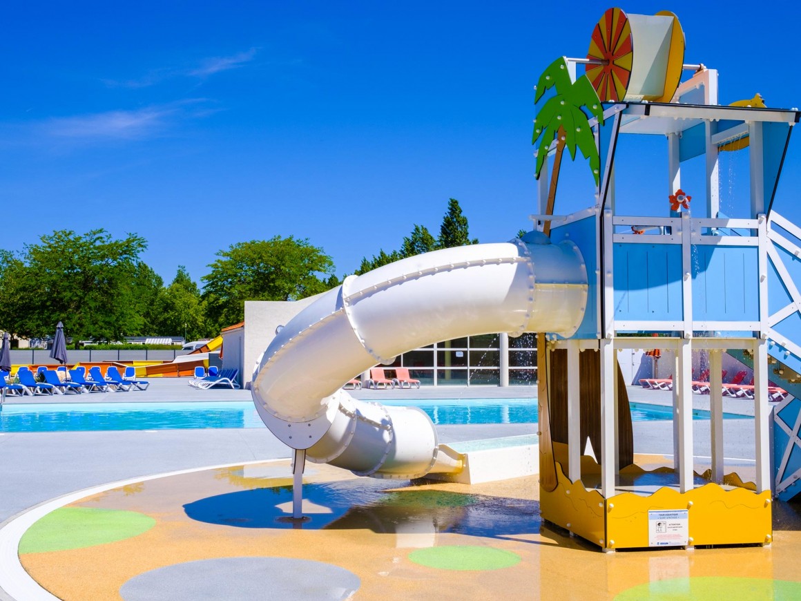 An aquatic area for all the family at the Yelloh! Village Le Jard