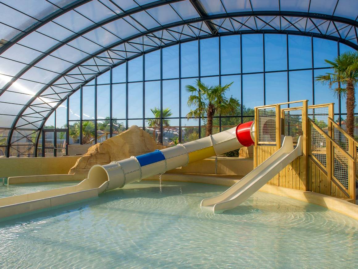 An aquatic area for all the family at the Yelloh! Village Le Jard
