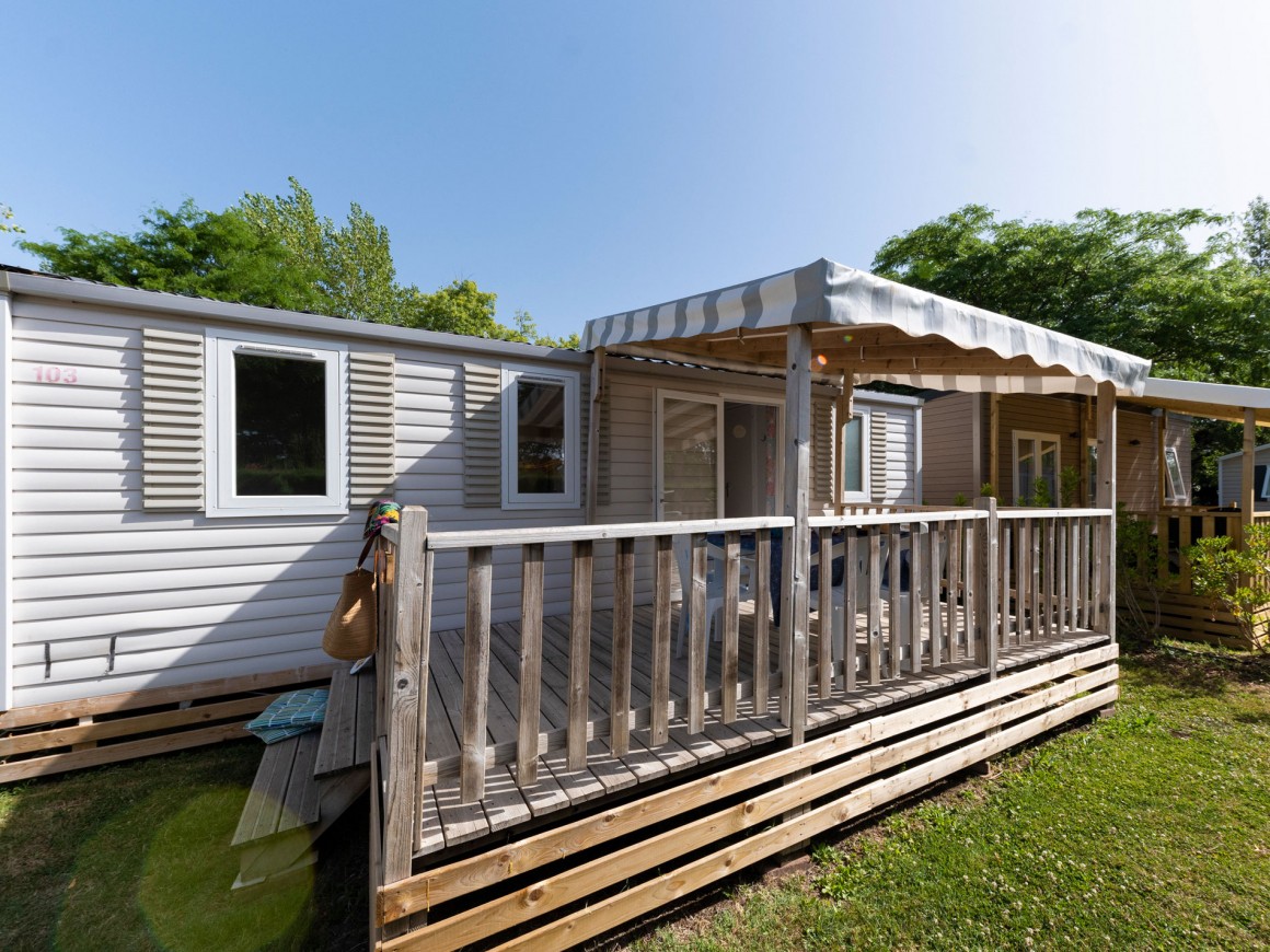 Mobil home Grand Large 6 personen 3 kamers 3 bloemen - La Tranche-sur-Mer