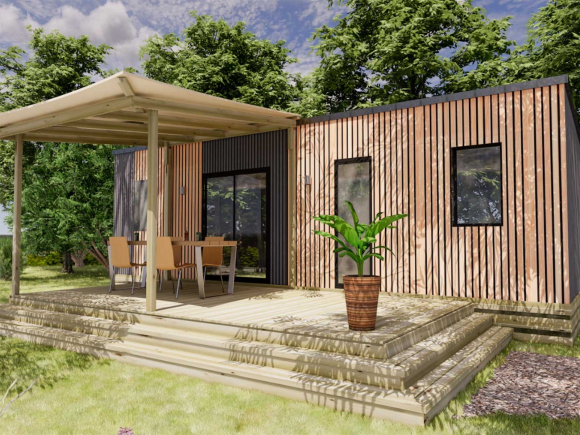 Mobilhome/Cottage Sable 8 personnes 4 chambres 2 salles de bain ...