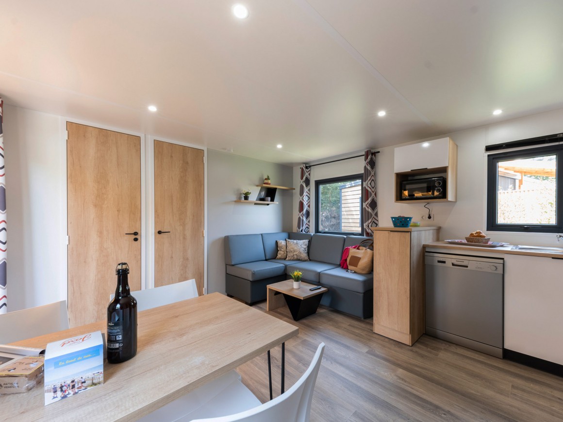 Mobil home Bahia 6 personen 3 kamers met airconditioning 4 bloemen - La ...