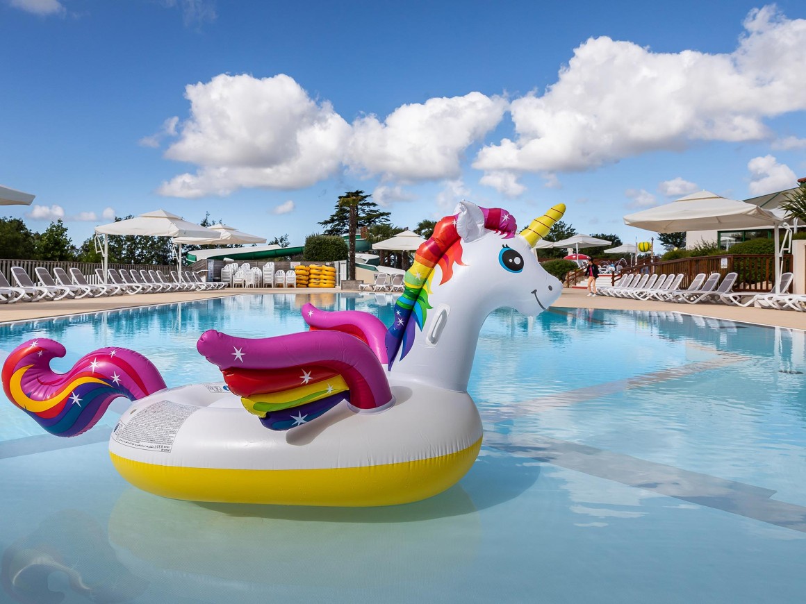Discover the aquatic park of the camping Le Pin Parasol