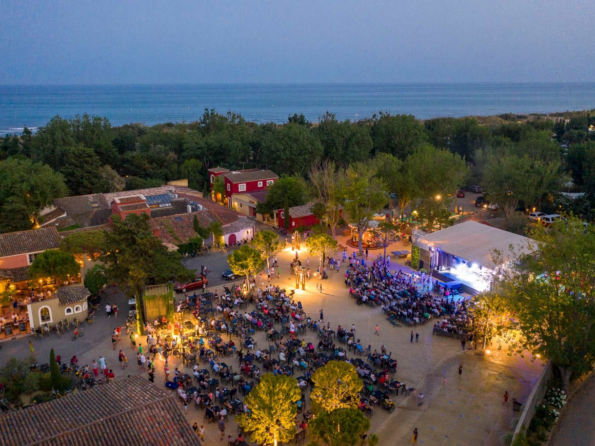 De avonden op camping Le Sérignan Plage