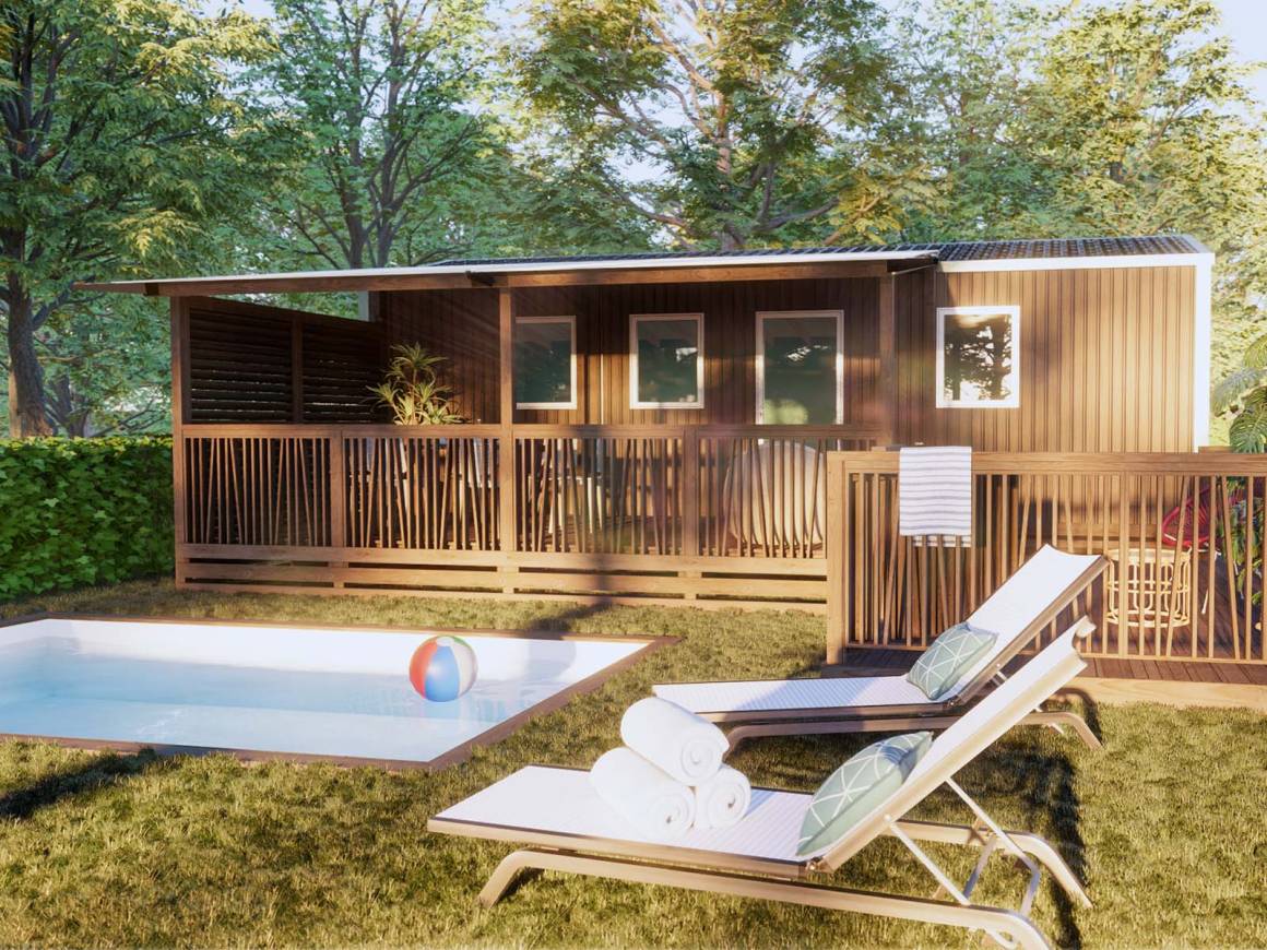 Mobilhome/Cottage Cana 4 personnes 2 chambres 2 salles de bain ...