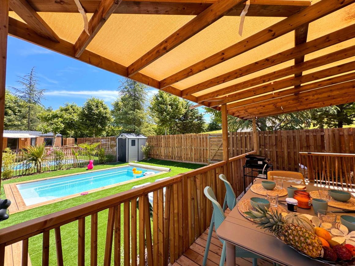 Mobil home Camélia 6 personnes 3 chambres climatisé(e) Premium avec ...