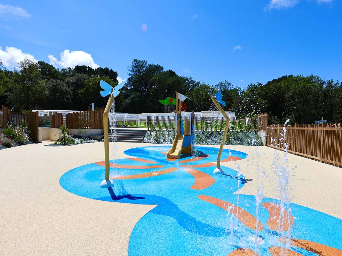 Check out the pool at the Parc Sainte Brigitte campsite, in La Turballe