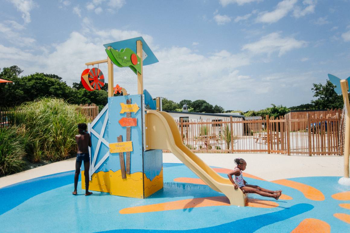 Check out the pool at the Parc Sainte Brigitte campsite, in La Turballe