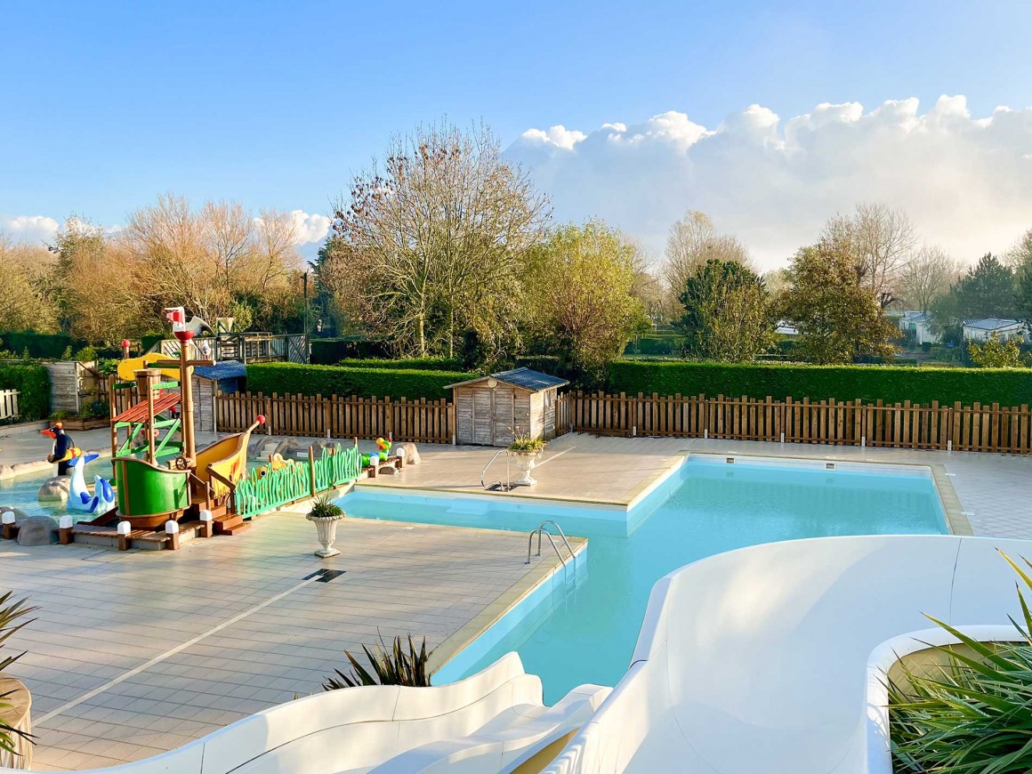 Discover the bathing area at the Portland campsite