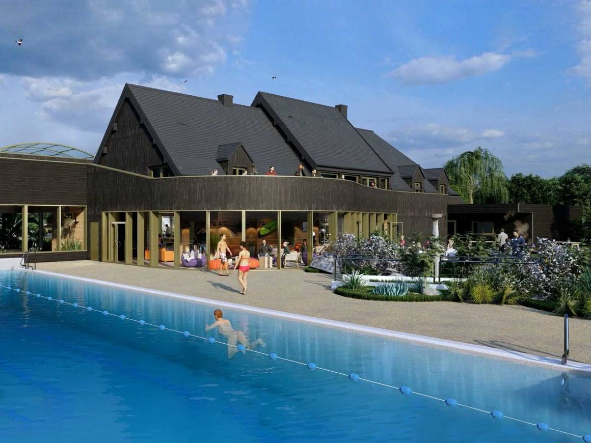 Discover the bathing area at the Portland campsite
