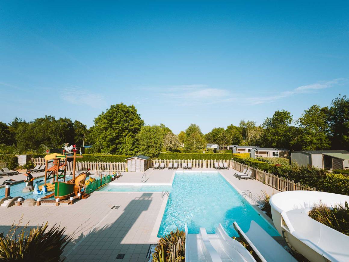 Discover the bathing area at the Portland campsite