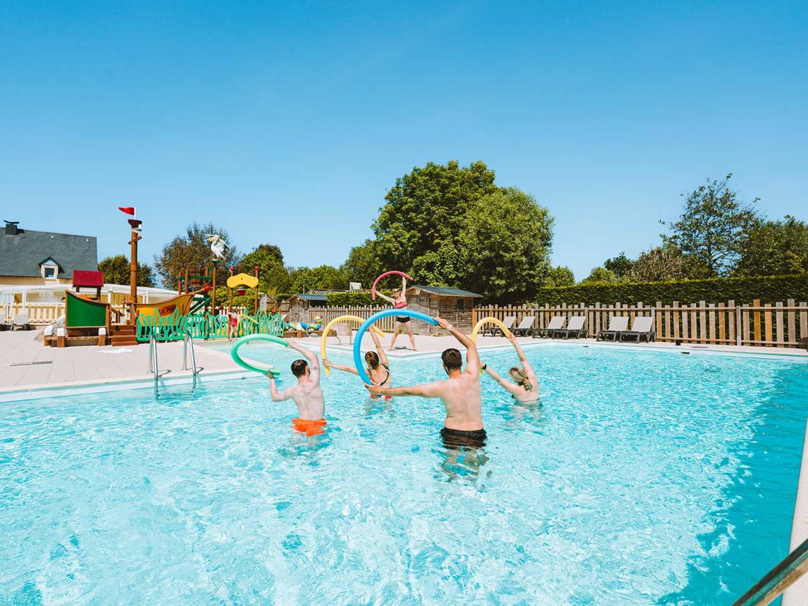 Discover the bathing area at the Portland campsite