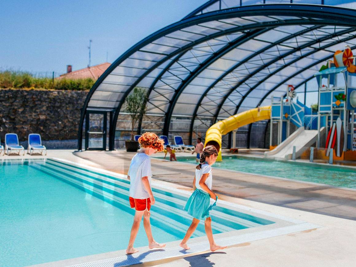 Entdecken Sie den Badebereich des Campings Punta Marina