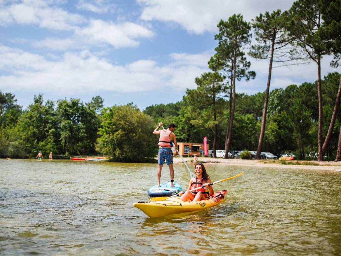 Campsite with water park in Sanguinet in the Nouvelle-Aquitaine ...